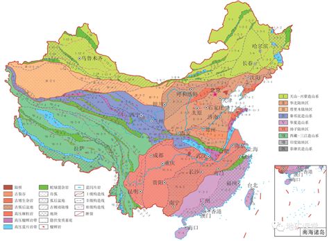 中国大地构造分区图 中国大地构造分区略图 伤感说说吧