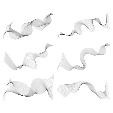 Premium Vector Wave Line Abstract Element