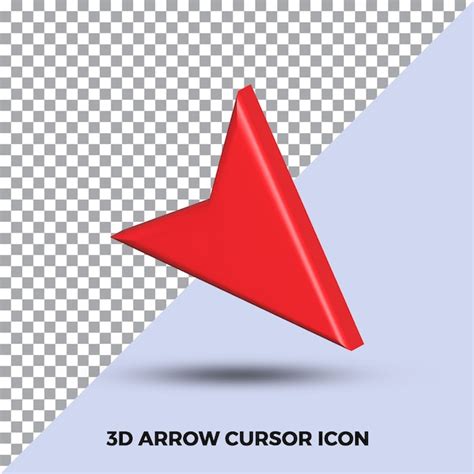 Premium Psd 3d Mouse Cursor Icon Isolated