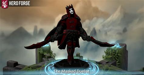 The Masked Duelist Made With Hero Forge