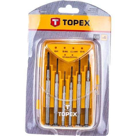 Набор прецизионных отверток Topex 6 шт 39d559 выгодная цена отзывы характеристики фото