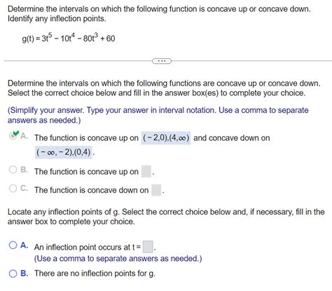 solved determine the intervals on which the following