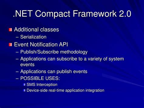 Ppt Net Compact Framework Development Powerpoint Presentation Free Download Id1274013