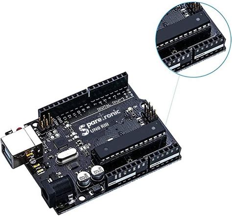 Sparetronic Uno R3 Board With Usb Cable Supports Usb 5v Input And 7v