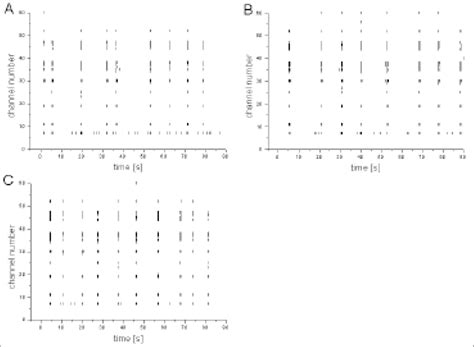 A Spike Raster Plots Of Spontaneously Active Cryopreserved Cortical Download Scientific