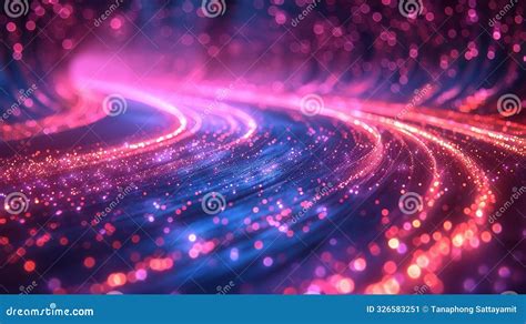 Photon Fluxa Hightech Showcasing The Pulse Of Data Transfer And Communication Within A Digital