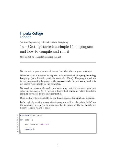 soft eng 1 introduction to computing software engineering 1 introduction to computing 1a