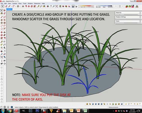 SKETCHUP TEXTURE Tutorials Make Real Grass With Proxies In Vray For Sketchup