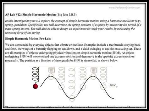 AP Physics Labs Pedersen Science