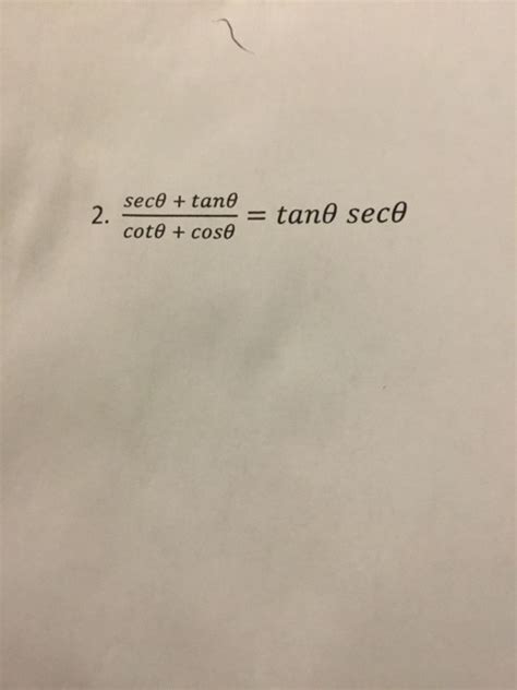 Solved Prove The Following Identity