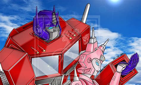 Optimus Prime And Elita Complete By Elita One Arts On Deviantart
