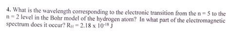 4 What Is The Wavelength Corresponding To The