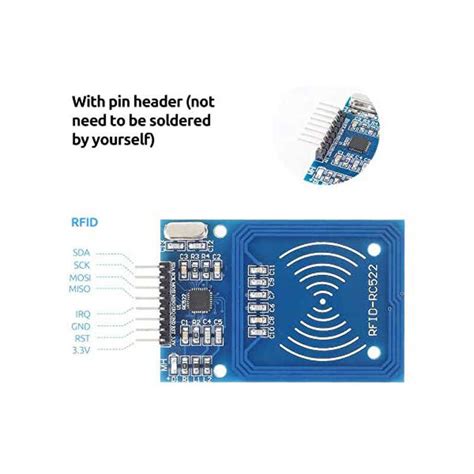 3pcs Mifare Kit Rc522 Rfid Reader Module With S50 White Card And Key Ring For Arduino Raspberry