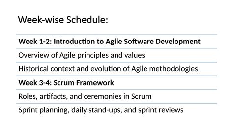 Week 1 First Chapter In Agile Software Developement Pptx