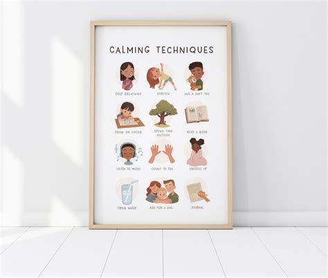 Feelings Poster Calming Techniques Calming Corner Emotions Chart