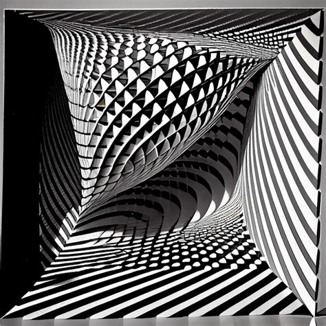 Premium Photo Arafed Image Of A Black And White Photo Of A Geometric Structure Generative Ai