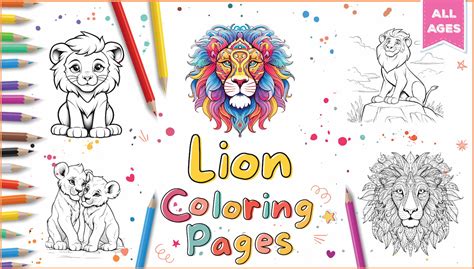 Lion Pride Coloring Pages