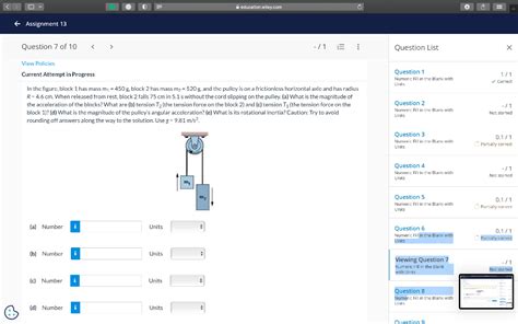 Solved In The Figure Block 1 Has Mass M1 450 G Block 2 Chegg Com