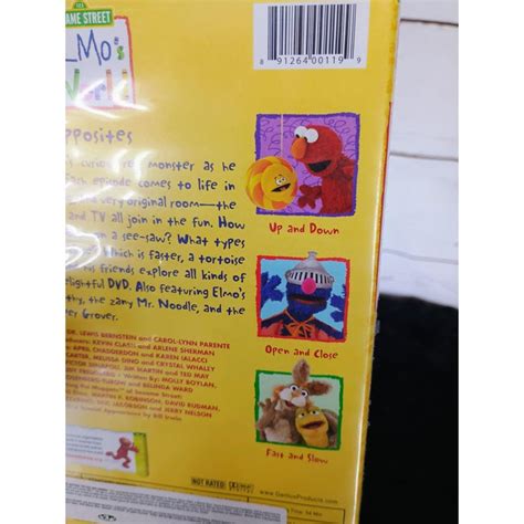 Sesame Street Elmos World Opposites Dvd Etsy