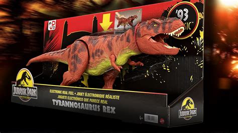 Mattels Electronic Real Feel T Rex — 93 Classic Unboxing And Review Collect Jurassic