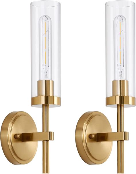 Hardwired Gold Wall Sconces Set Of 2 Modern Bathroom Sconces Wall