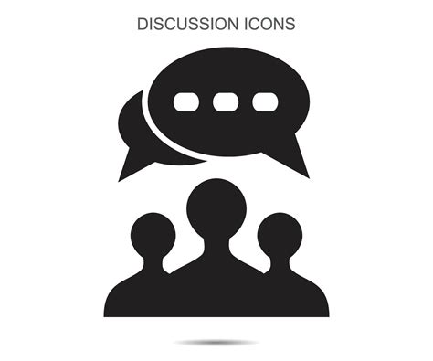 Discussion Icon Vector Illustration 24760521 Vector Art At Vecteezy