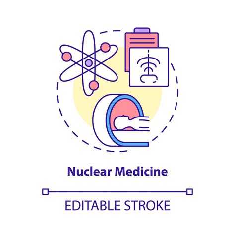 Nuclear Medicine Concept Icon Nuclear Energy Usage Abstract Idea Thin