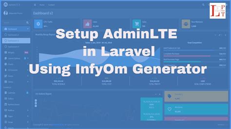 Setup Adminlte Into Laravel Using Infyom Laravel Generator Youtube