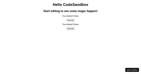 React Hooks Basic 1 Codesandbox