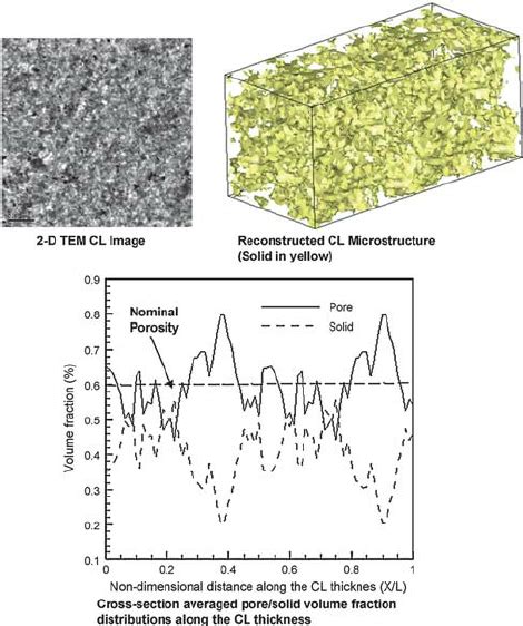 Reconstructed Catalyst Layer Microstructure Along With Pore Size