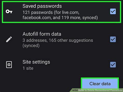 5 Ways To Delete Remembered Passwords Wikihow
