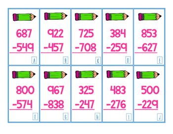 THREE DIGIT SUBTRACTION SUBTRACTING DIGITS By Jackie Williams