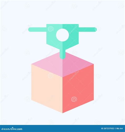 Icon 3d Printing Related To 3d Visualization Symbol Flat Style Simple Design Editable Stock
