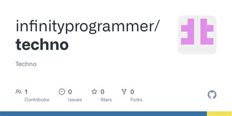 Github Infinityprogrammertechno Techno