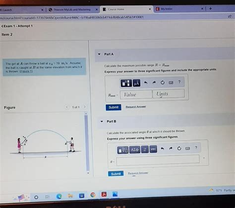 Solved Ti Launch Pearson Mylab And Mastering X Course Home C
