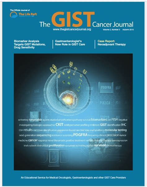 October GIST Cancer Journal Has Arrived The Life Raft Group