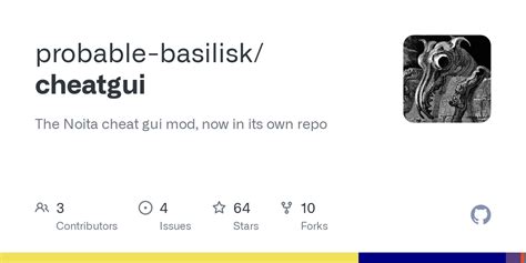 Github Probable Basilisk Cheatgui The Noita Cheat Gui Mod Now In Its Own Repo