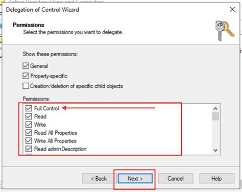 Delegate Control For Bitlocker Recovery Keys In Active Directory