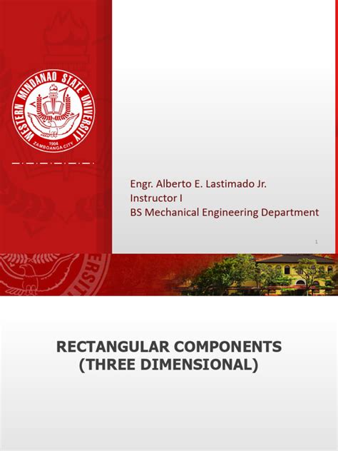 Lesson 6 Rectangular Components Three Dimensional Pdf