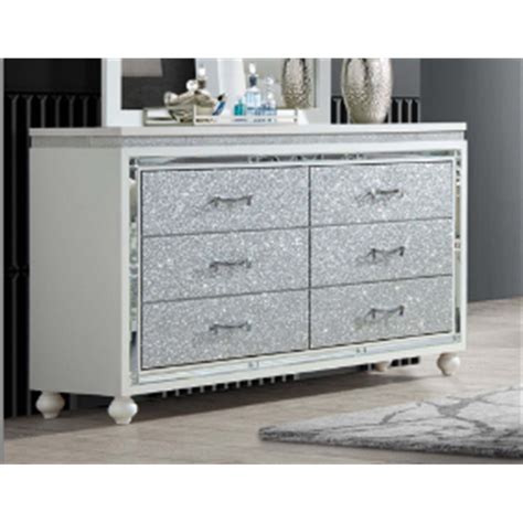 House Of Hampton® Contemporary Glam Style 6 Drawer Dresser Without