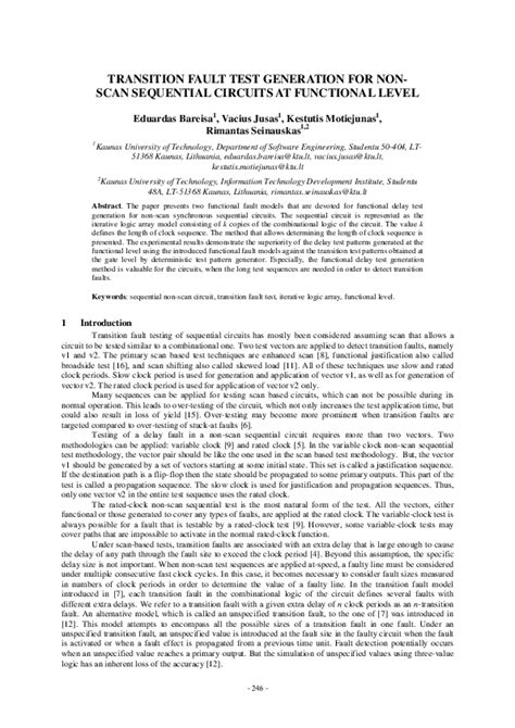 Pdf Transition Fault Test Generation For Non Scan Sequential Circuits At Functional Level