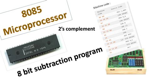 8085 Microprocessor Assembly Language Program For Subtraction Of 8 Bit