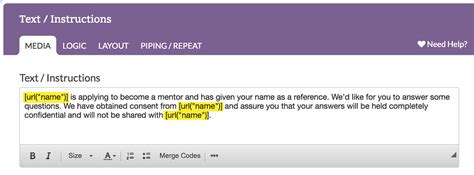 How Do I Include A Participant S Name In Their Survey So The Survey Taker Knows Who They Are