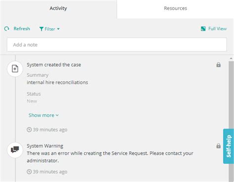 Bmc Helix Business Workflows When A Case Gets Created It Shows There Was An Error While