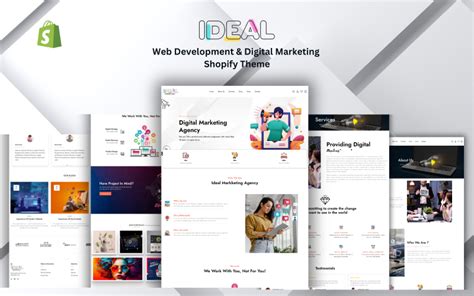 ideal web development and marketing agency shopify theme