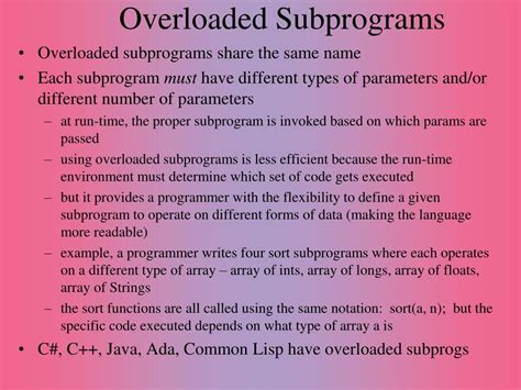 Ppt Subprograms Powerpoint Presentation Free Download Id6005385