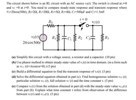 get answer the circuit shown below is an rl circuit with an ac