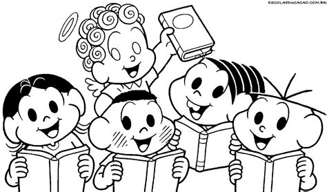 Desenhos Para Colorir Turma Da Mônica Anjinho Escola Educação