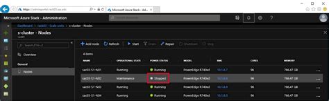 배율 단위 노드 전원 끄기 Azure Stack Hub Microsoft Learn