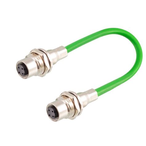 4 Pin D Coded M12 Ethernet Bulkhead Connector Shine Industry
